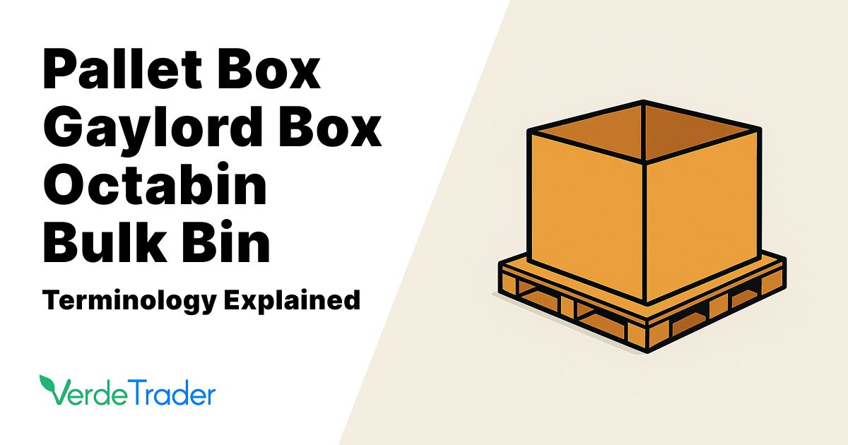 Pallet Box vs Gaylord vs Octabin vs Bulk Bin: Terminology Explained