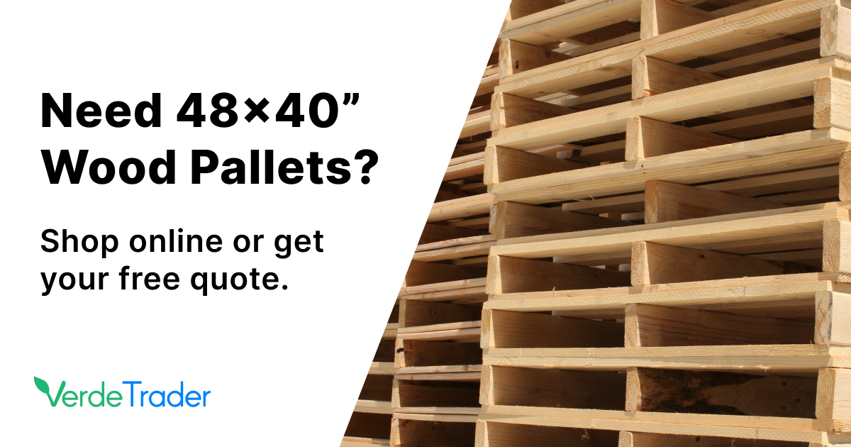 48" x 40" Wood Pallets for Sale – Standard Size, Specifications & Uses