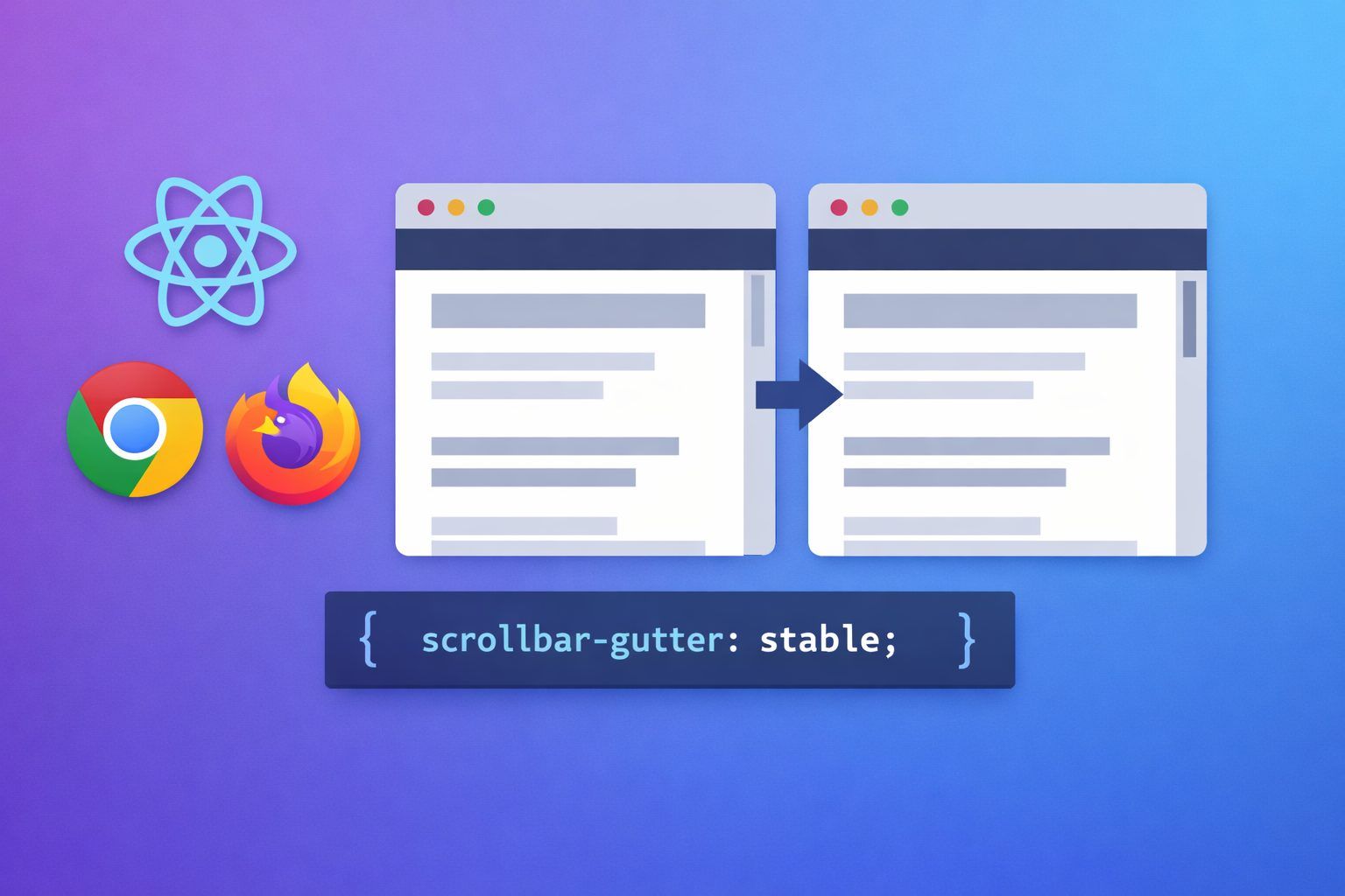 Fix Navbar Shift with scrollbar-gutter: stable — One Line | Build with ...