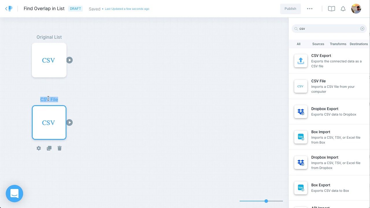 How to find overlap lists in Parabola | NoCode.Tech