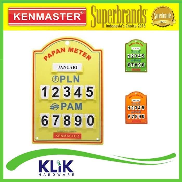 Kenmaster Papan Plastik Stand Meter PLN PAM - KLiK Hardware