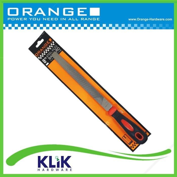 Orange Kikir Besi Flat Plat 8 Inch 200 mm - Bastard Flat Files - KLiK ...