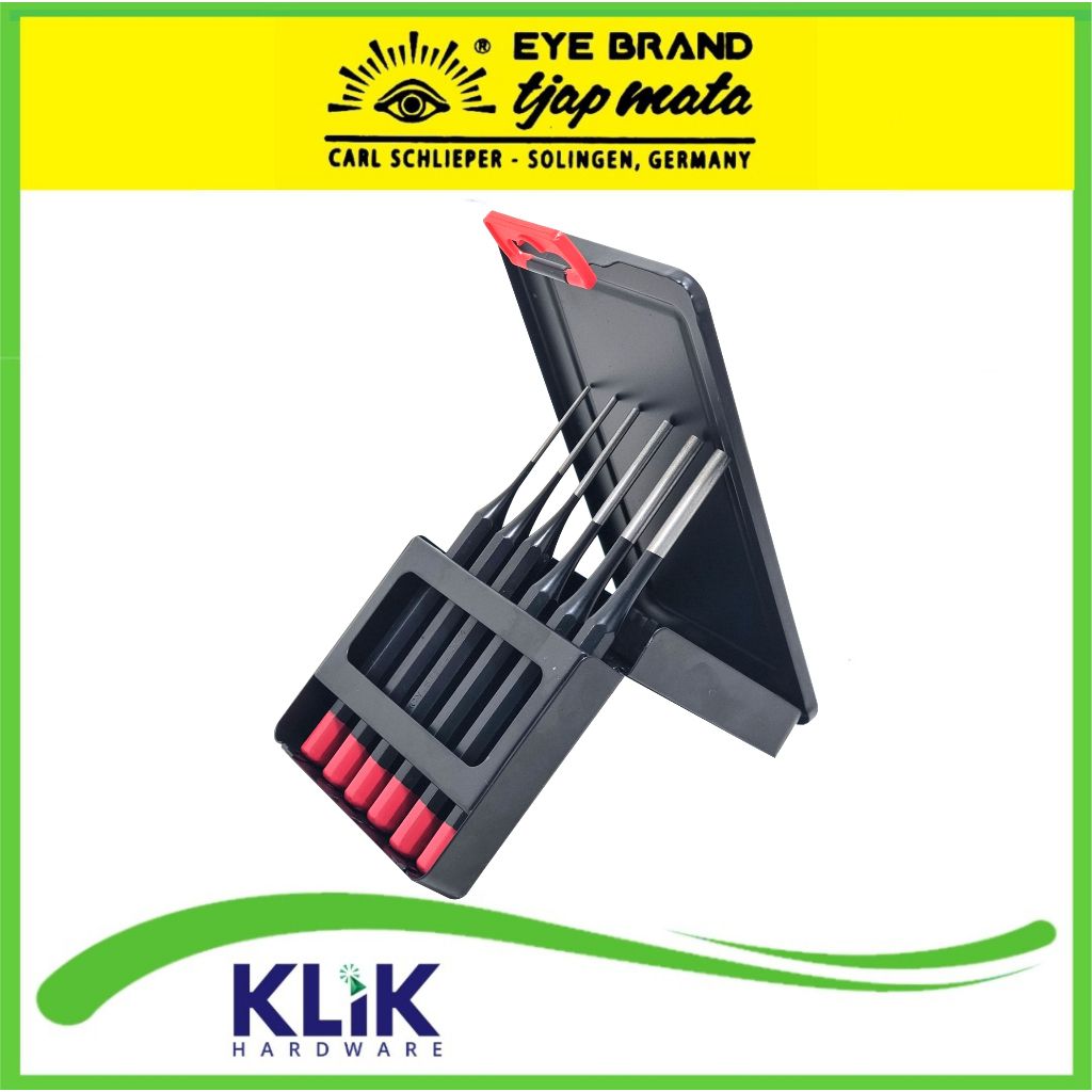 TJAP MATA Solingen Center Pin Punch Set 6 Pcs Drip Penanda Titik Bor 15 ...