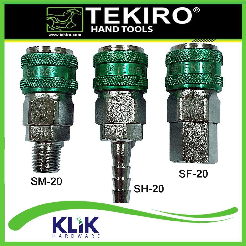 Tekiro Quick Coupler One Touch Sambungan Selang Angin Kompresor Pilih ...