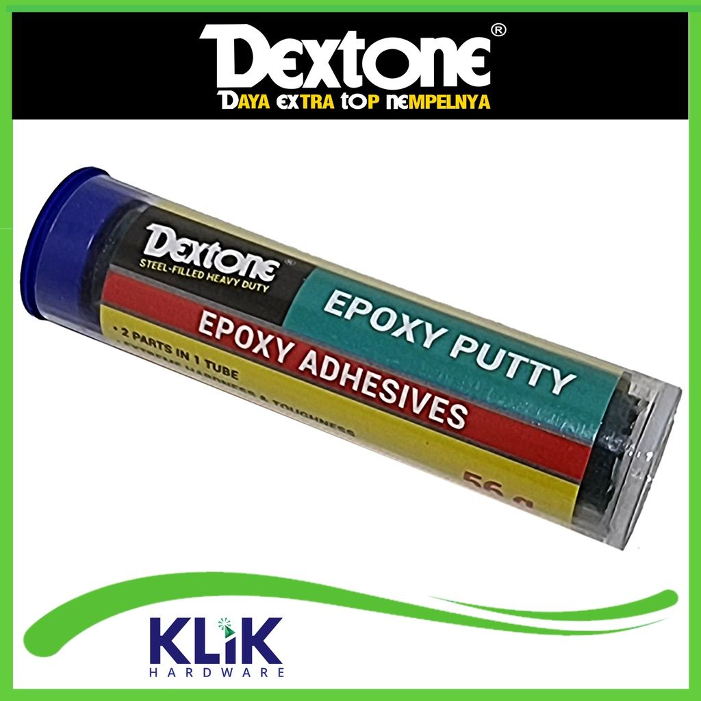 Dextone Lem Epoxy Putty Stick Dodol Lem Stik Porting Blok Mesin 56 Gram ...