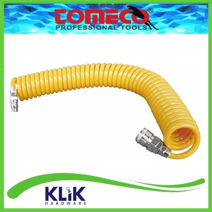 Tomeco Selang Recoil Hose 6 meter - Selang Spiral Angin Kompressor ...
