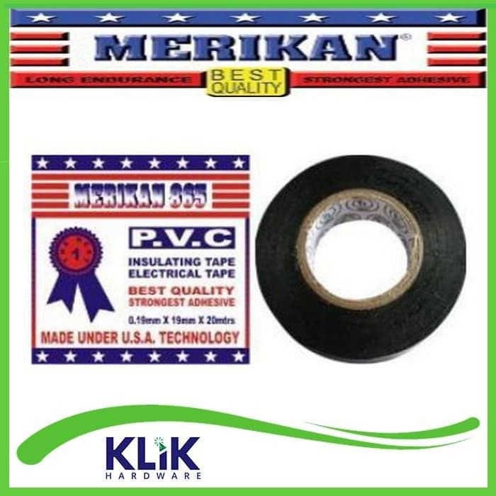 Merikan PVC Electrical Tape Solatip Isolasi Kabel Listrik 20 meter ...