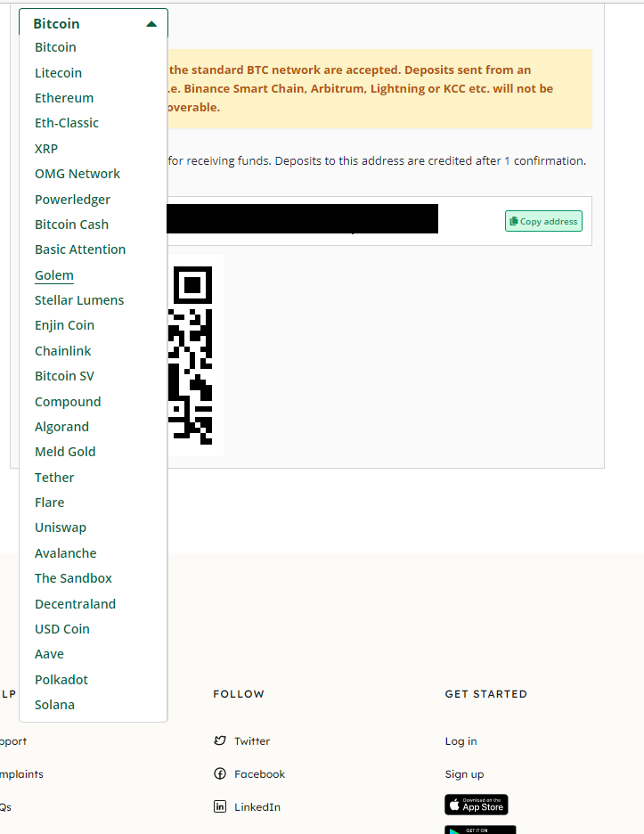 Transferring your crypto | BTC Markets
