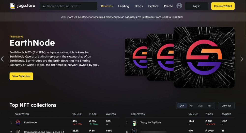 JPG Store - Cardano NFT Marketplaces - Adastack Ecosystem Explorer