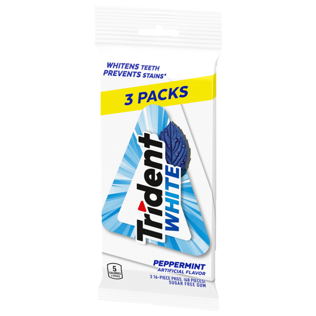 Trident White Peppermint (3 pack - 16 pieces each) | Trident US