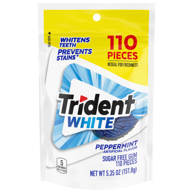 Trident White Peppermint (110 pieces) | Trident US