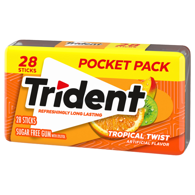 Trident Tropical Twist - Pocket Pack (28 pieces) | Trident US