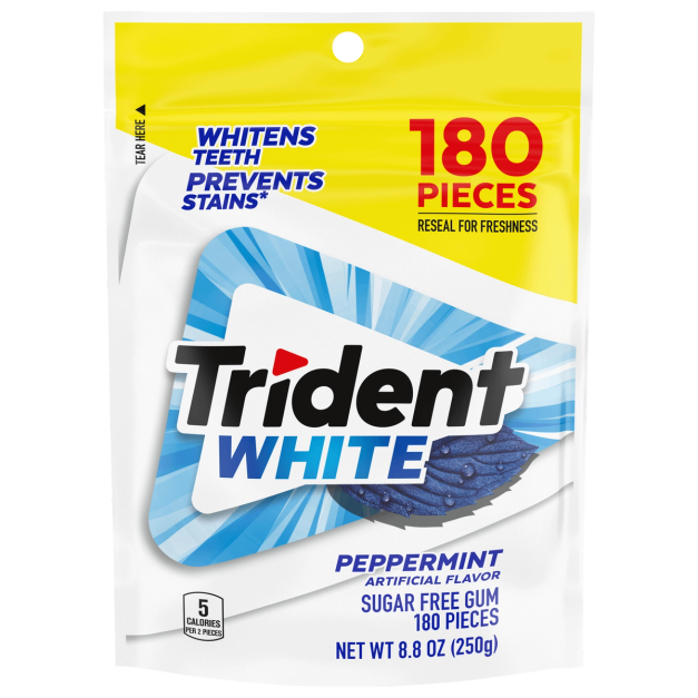 Trident White Peppermint (180 pieces) | Trident US