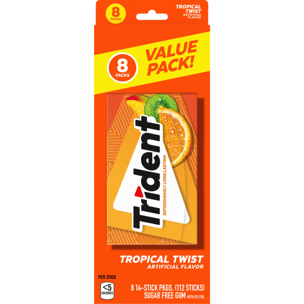 Trident Tropical Twist (8 packs - 14 pieces each) | Trident US