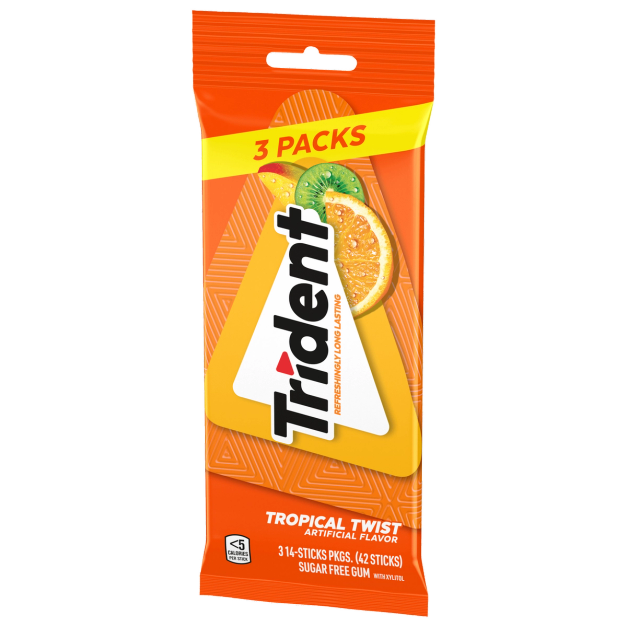Trident Tropical Twist (3 packs - 14 pieces each) | Trident US