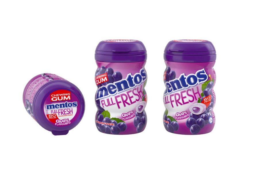 Mentos Full Fresh Grape 60p Bottle | Mentos South Africa