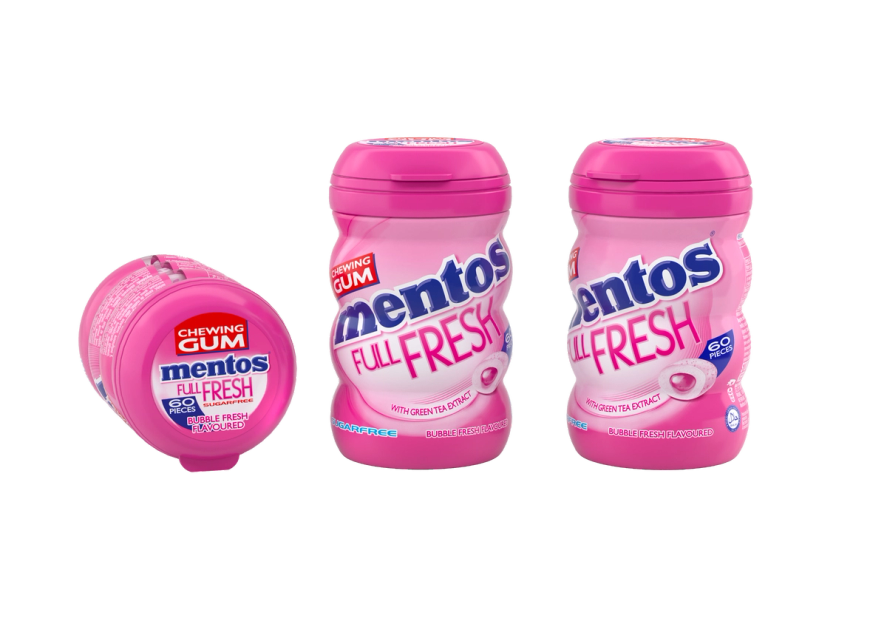 Mentos Full Fresh Bubble Fresh 60p Bottle | Mentos South Africa