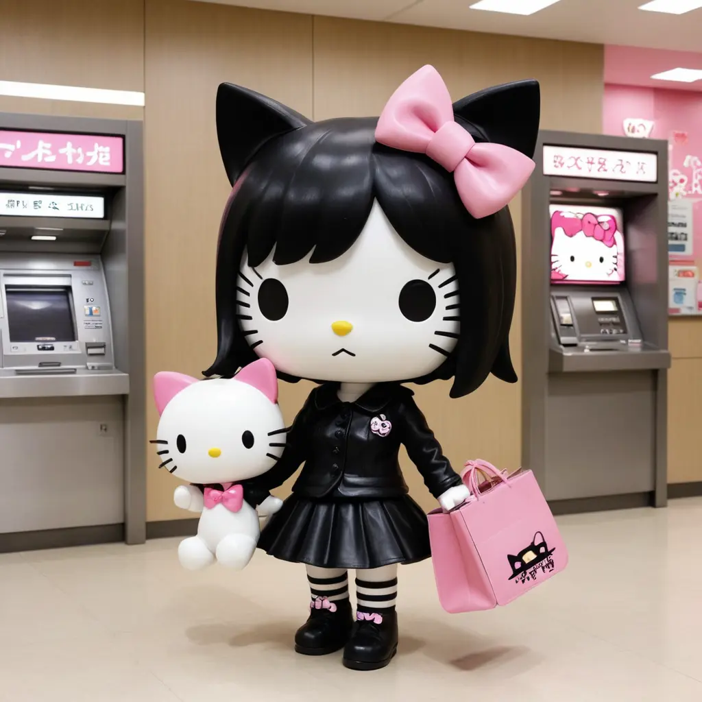 Kuromi and Hello kitty robbing - Gulf Picasso | بيكاسو الخليج