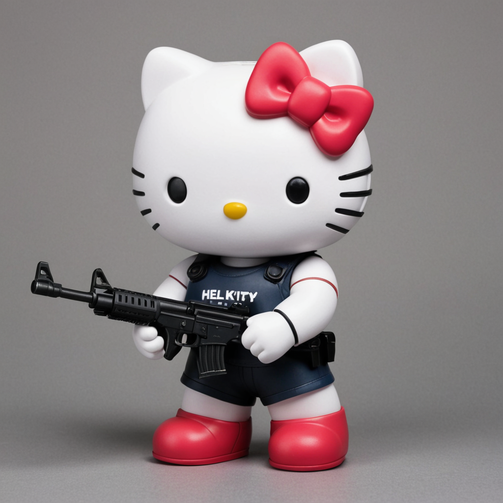 hello kitty but violent - Gulf Picasso | بيكاسو الخليج