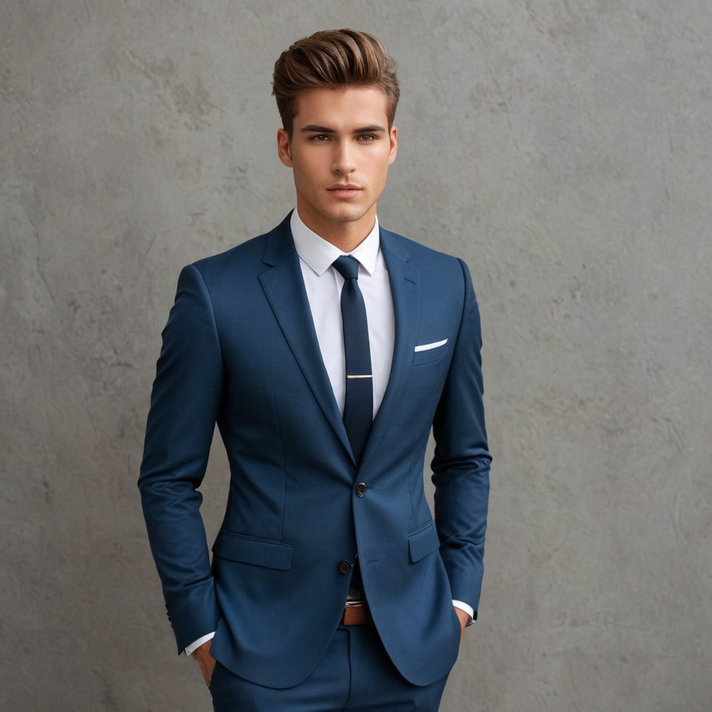 شاب جميل يرتدي بدلة - بيكاسو الخليج | Gulf Picasso