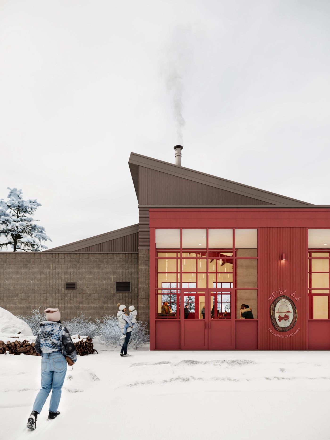 Nemaska Gathering Hall | atelier l'abri | architecture design montréal