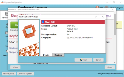တေႁဵတ်းႁိုဝ် ဢူၼ်းသႂ်ႇ Keyman တီႈ Windows