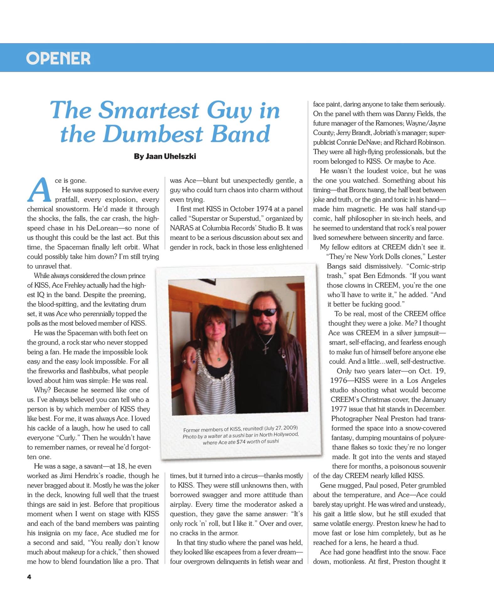 CREEM | The Smartest Guy in the Dumbest Band