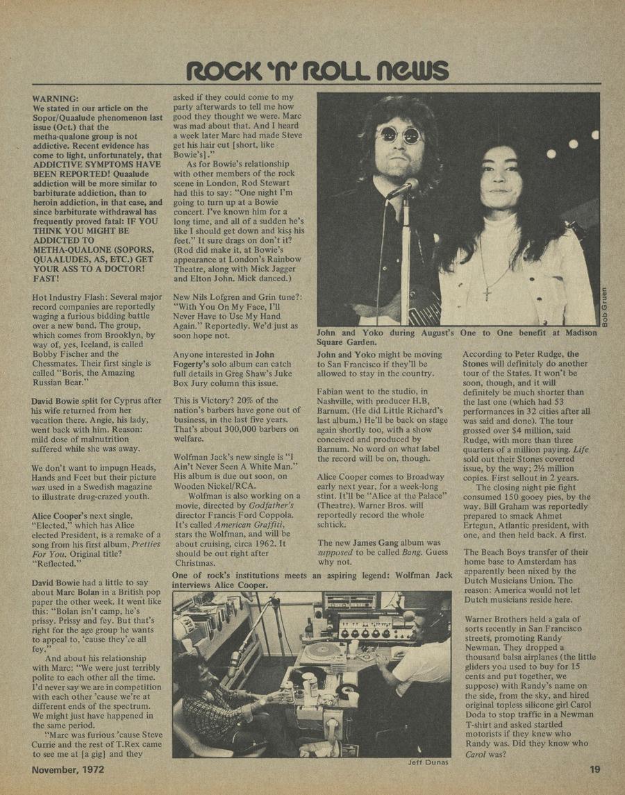 CREEM | ROCK 'N' ROLL news