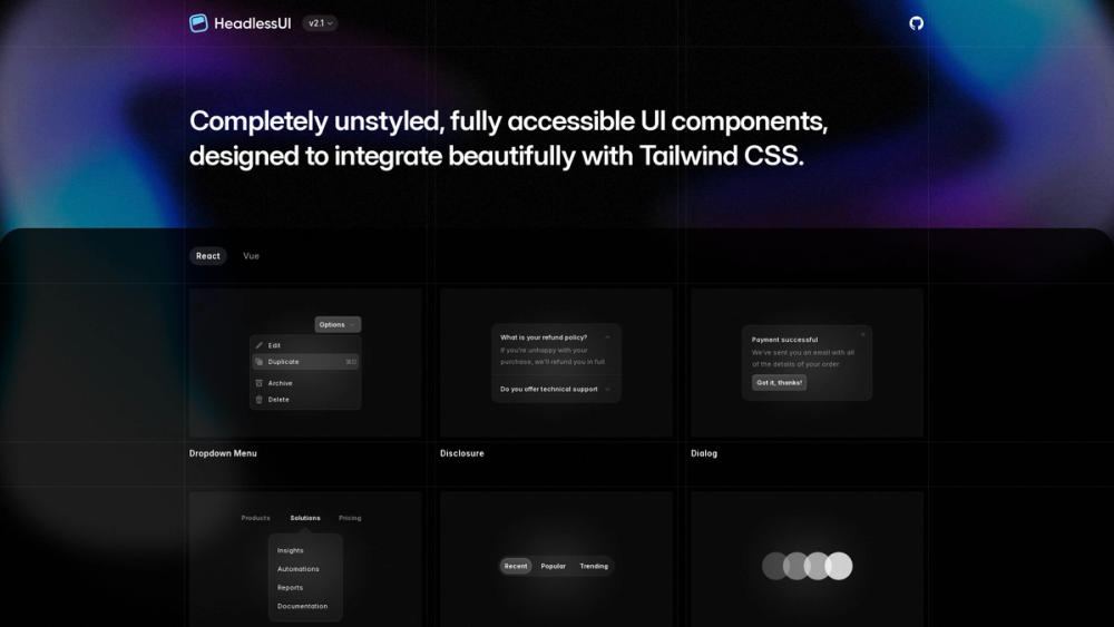 Headless UI - Teniam