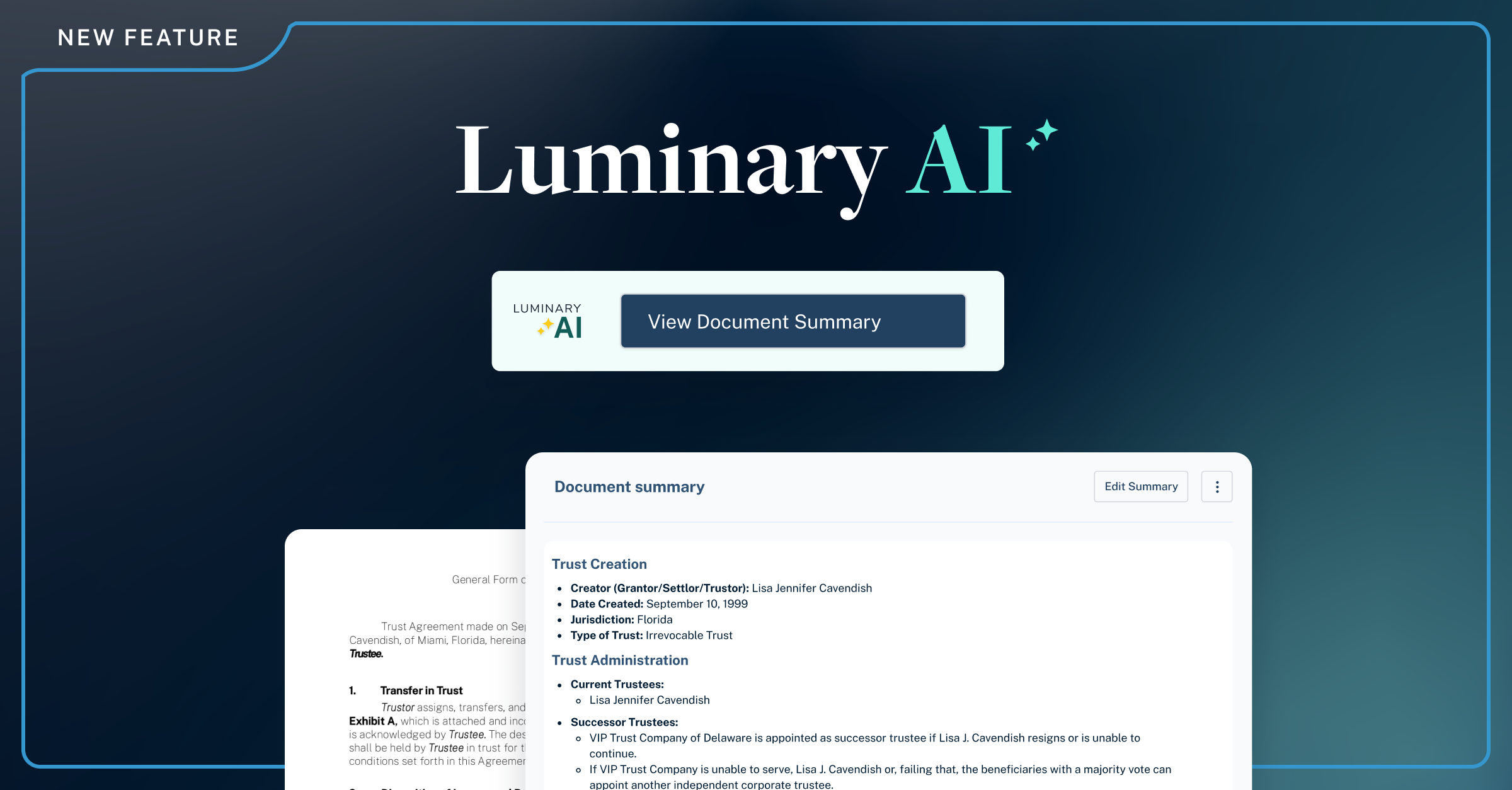 Luminary AI, a faster way to draw insights from trust and estate documents | Luminary