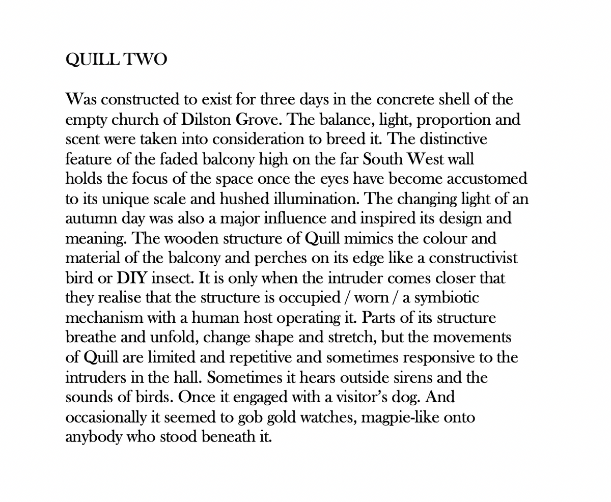Matt’s Gallery – QUILL TWO