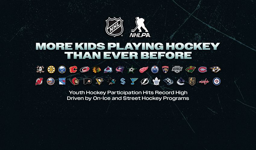 More kids playing hockey than ever before in NHLPA, NHL and 32 club ...