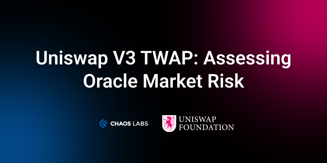 Uniswap V3 TWAP: Assessing TWAP Market Risk | Chaos Labs - Cloud Native web3 Security and ...