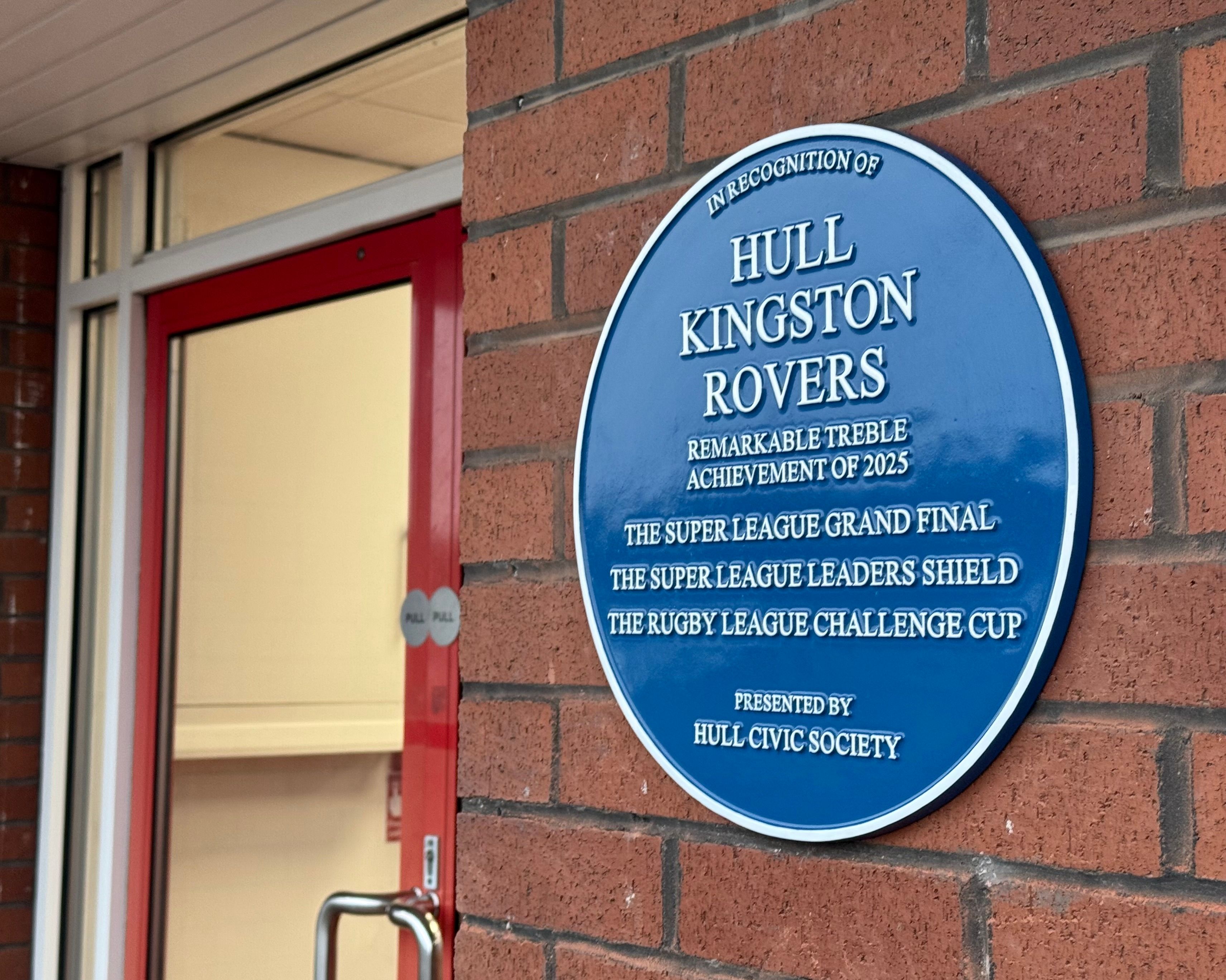 Hull KR Receive Prestigious Blue Plaque from Hull Civic Society | Hull KR
