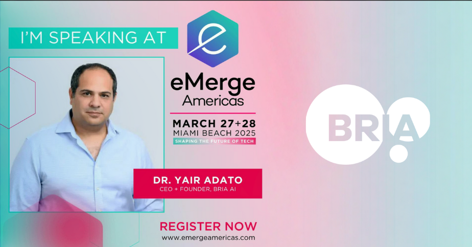 Join CEO Yair Adato at eMerge Americas 2025 | Bria AI