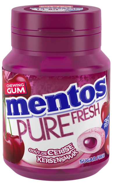 Mentos Gum Pure Fresh - Cherry pot | Mentos België