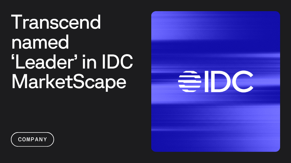 Transcend named Leader in IDC MarketScape for Worldwide Data Privacy ...