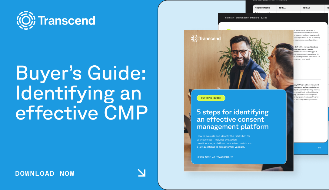 5 Steps for Identifying an Effective CMP | Transcend | Data Privacy ...