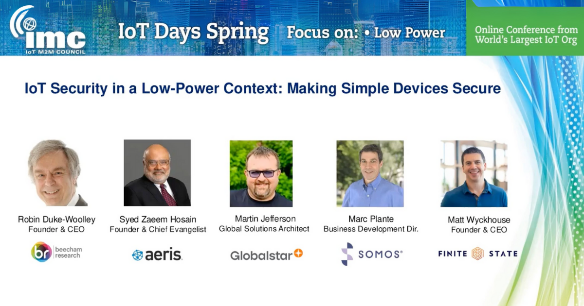 IoT Days Spring | IoT Security in a Low-Power Context