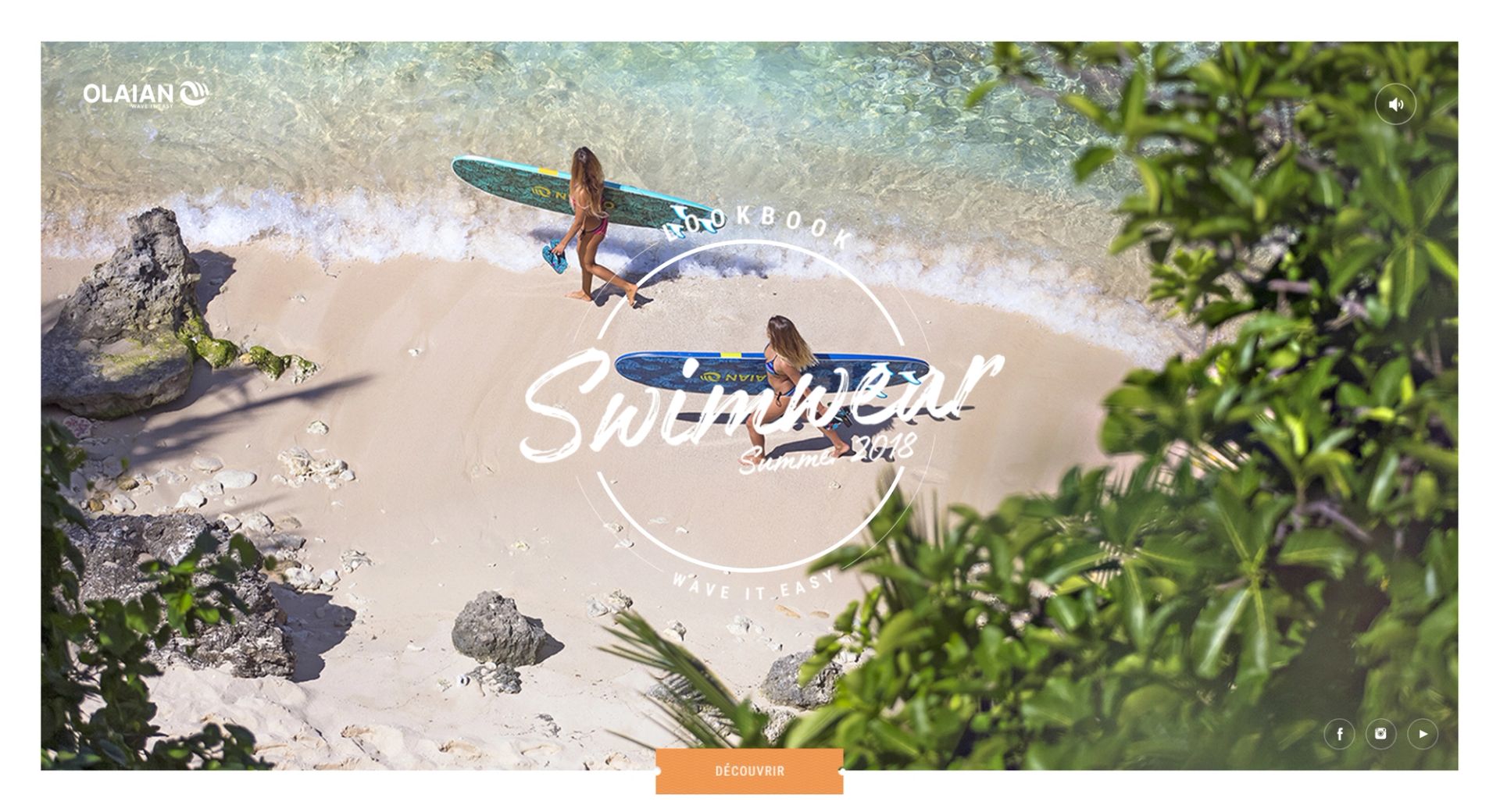 Olaian lookbook 2018 I Création lookbook digital immersif