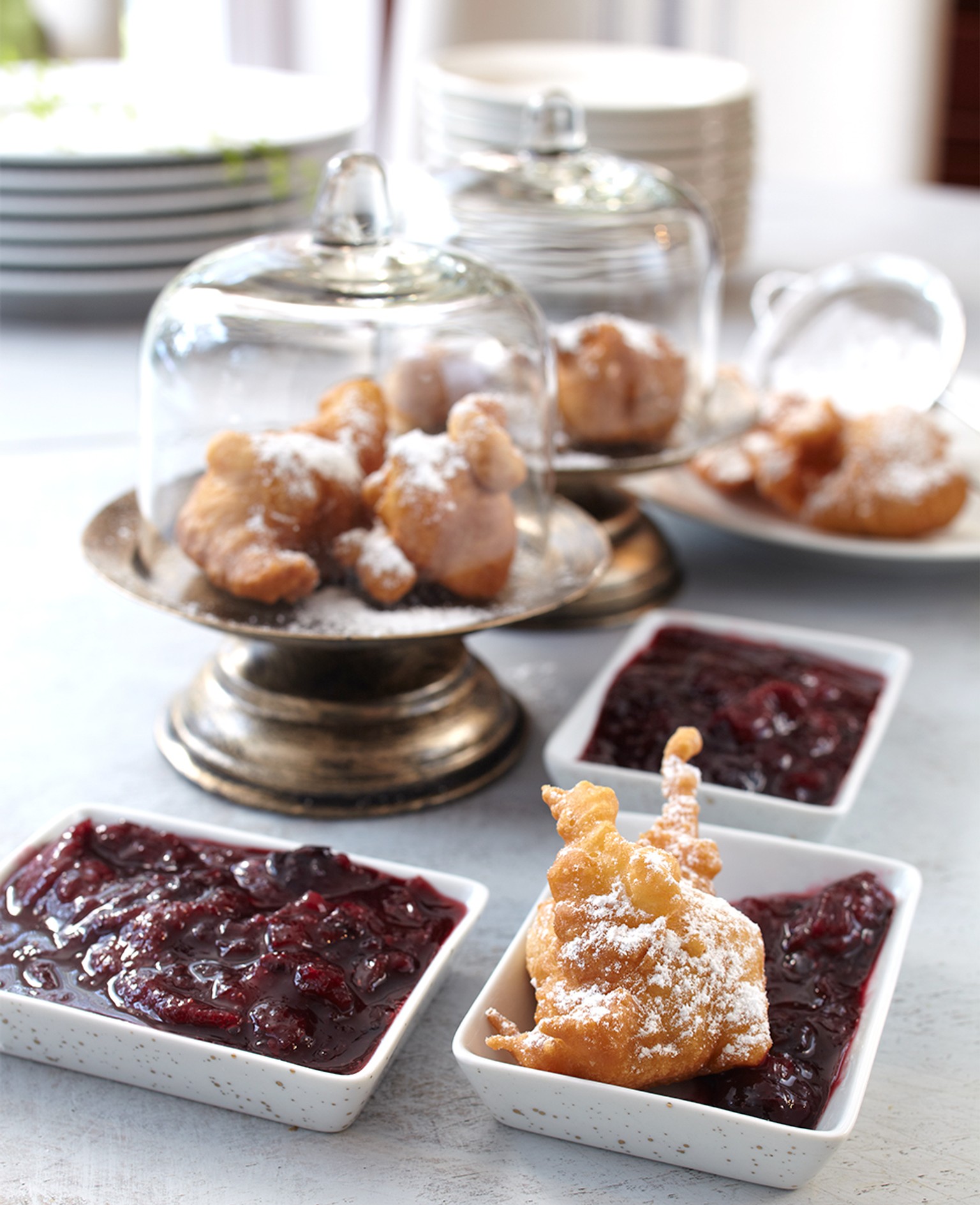 Beignets with Fruit Sauce Recipe | AJ Madison